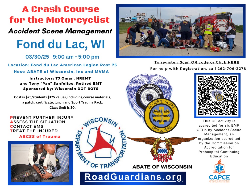2025-03-30 – Fond du Lac, WI – Basic Class – 25-1026 | Road Guardians