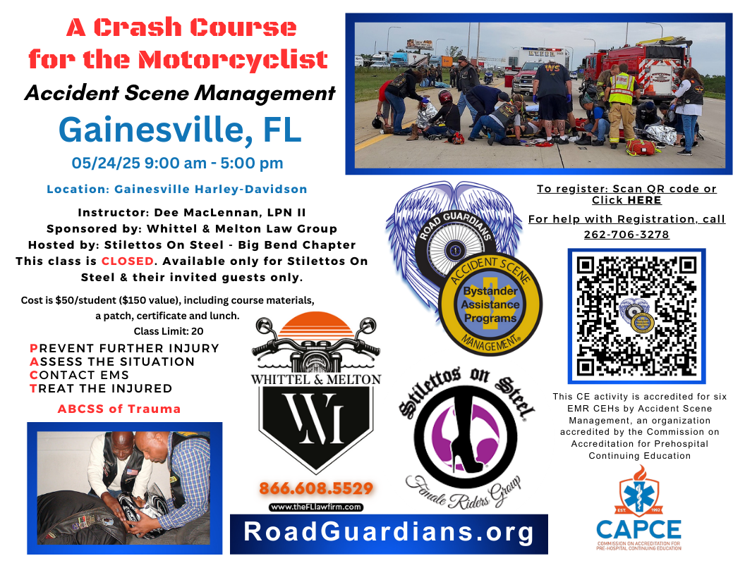 2025-05-24 – Gainesville, FL – “A Crash Course for the Motorcyclist ...